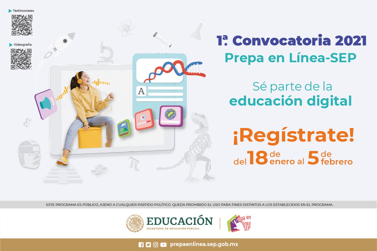🥇Prepa en Línea SEP, 1ª Convocatoria 2021 | Requisitos Aquí