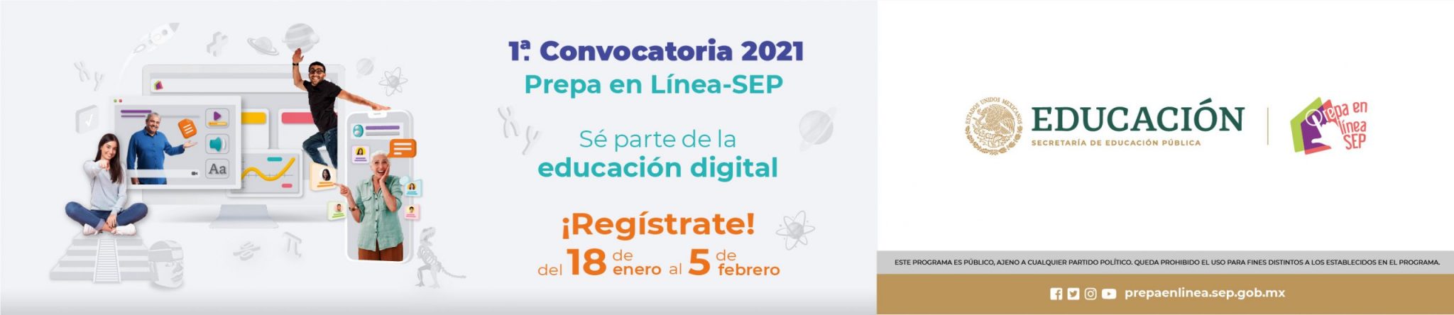 🥇Prepa en Línea SEP, 1ª Convocatoria 2021 | Requisitos Aquí